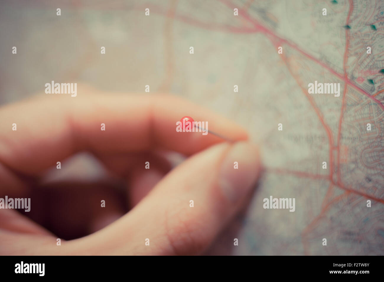 Dot on the map hi-res stock photography and images - Alamy