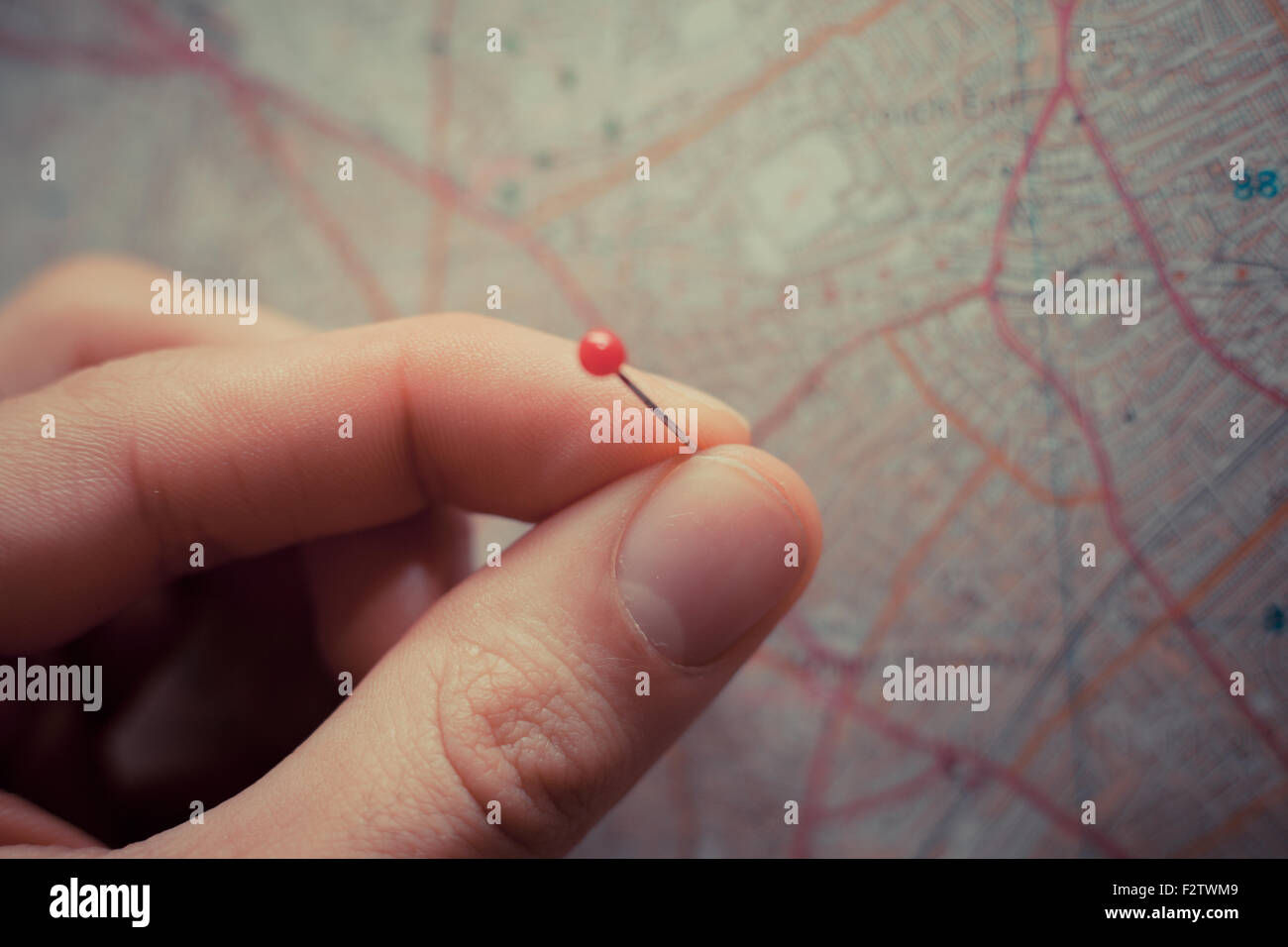Dot on the map hi-res stock photography and images - Alamy