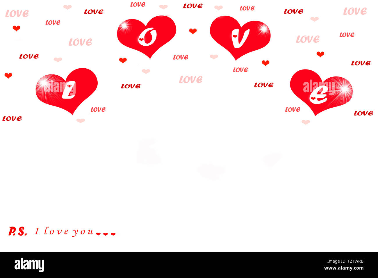 Glowing love symbol hi-res stock photography and images - Alamy