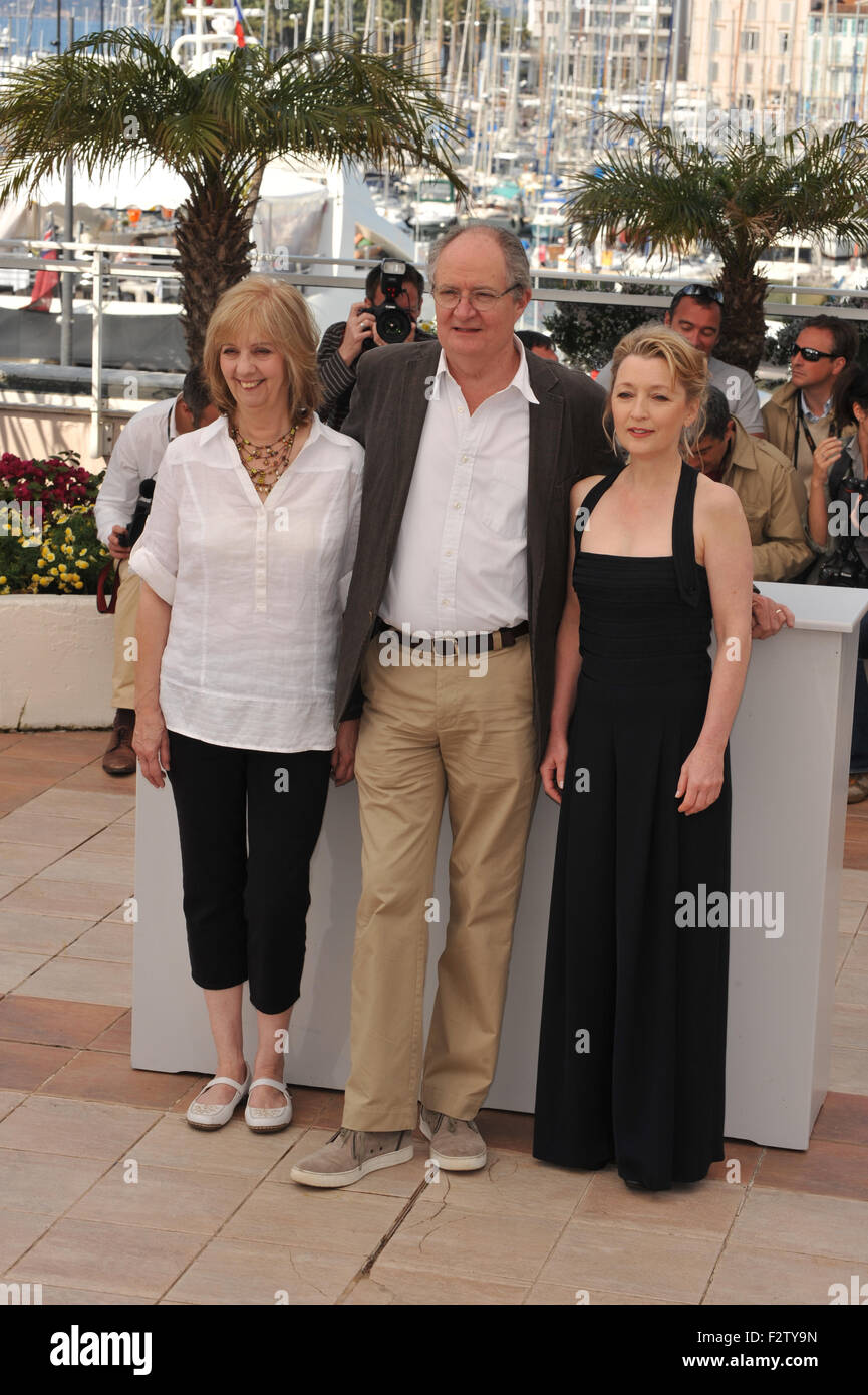 CANNES, FRANCE - MAY 15, 2010: Ruth Sheen (left), Jim Broadbent ...