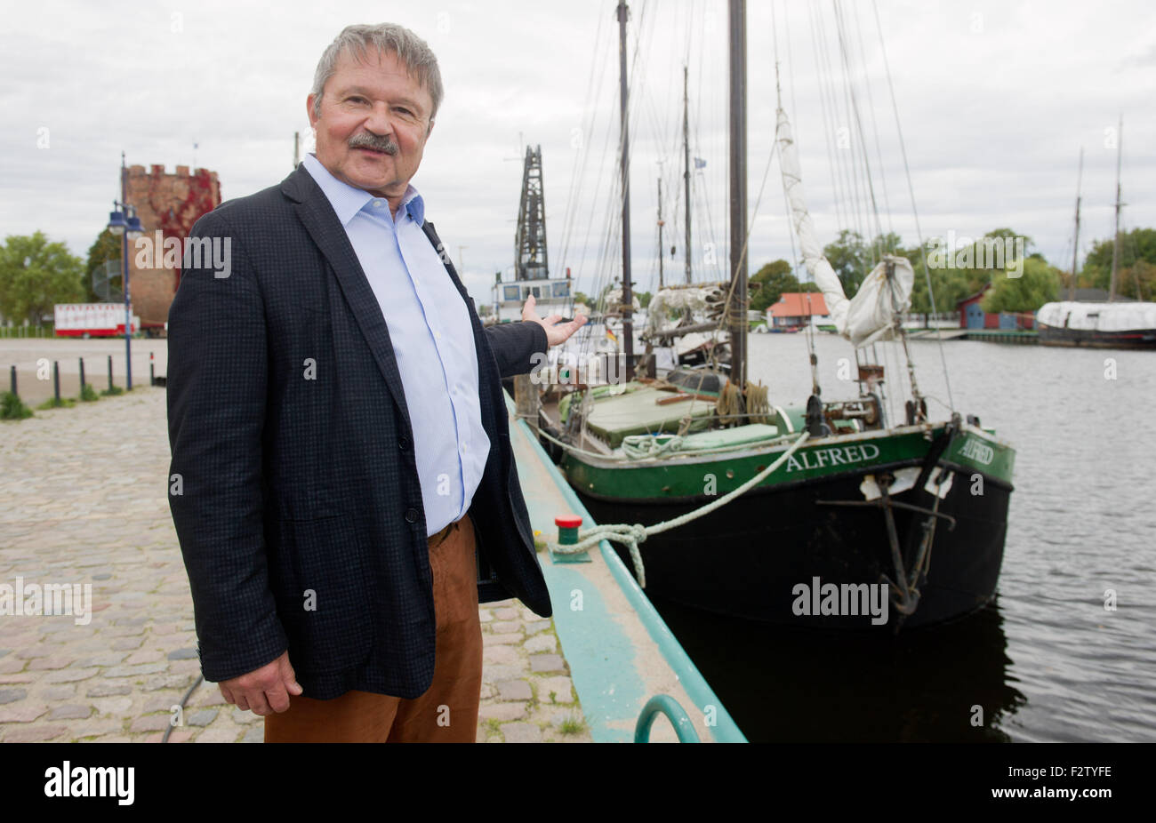 Historian Thomas Stamm-Kuhlmann from Greifswald stands in front of the ...
