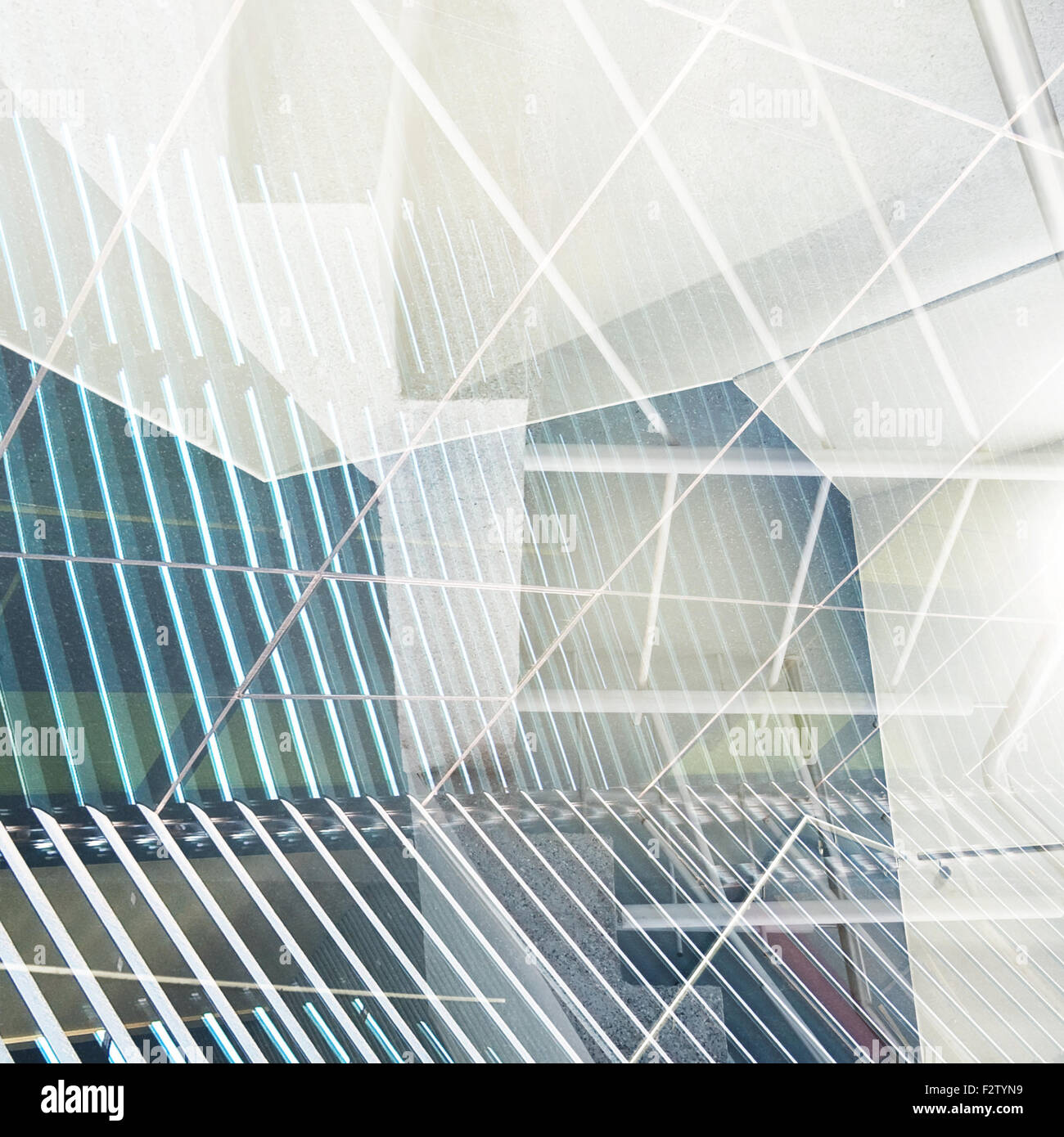 Abstract multiple exposure background. Architectural forms Stock Photo ...