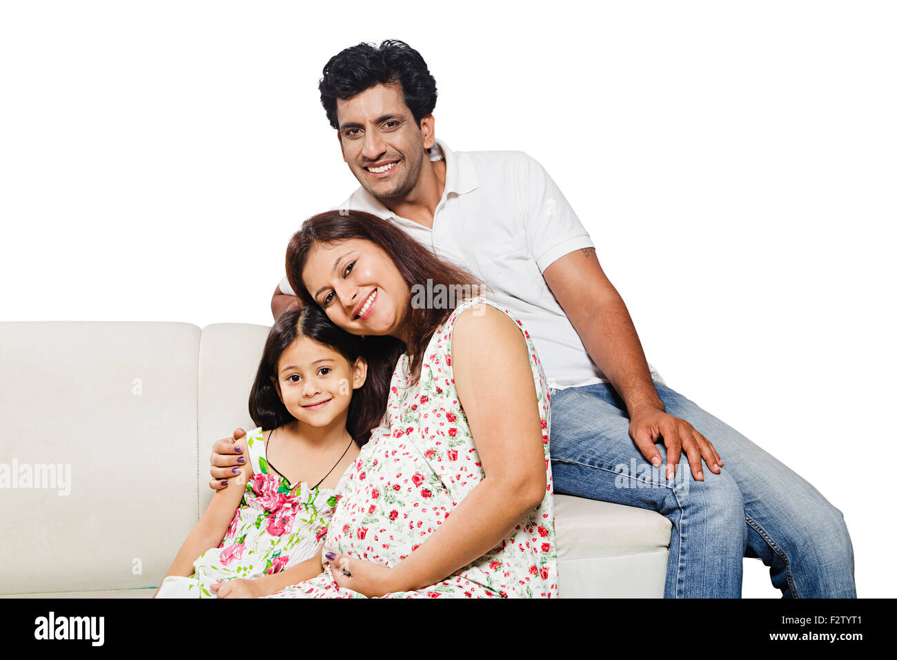 Indian Mother And Father With Baby