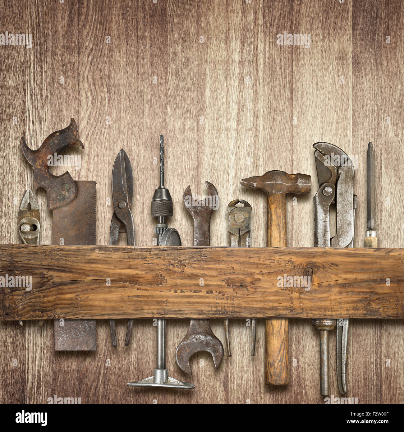 Old rusty tools workshop hi-res stock photography and images - Alamy