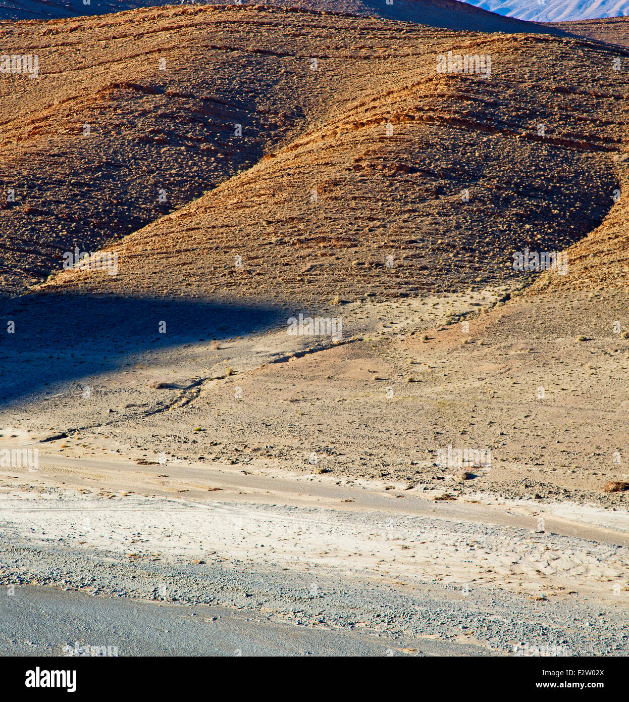 in africa morocco the atlas dry mountain ground isolated hill valley ...