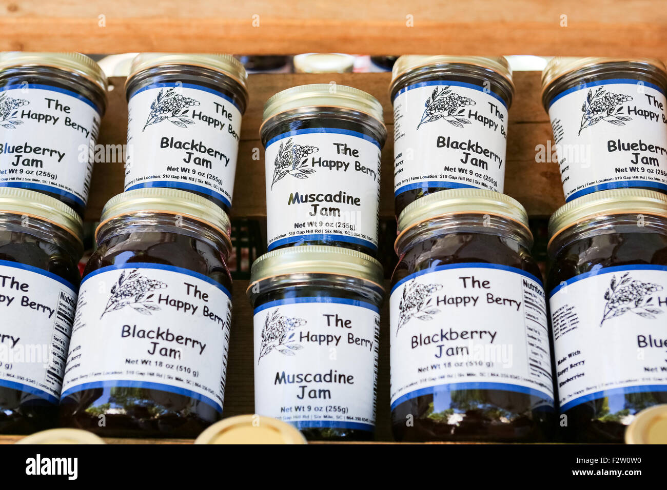 Jam jars display market hi-res stock photography and images - Alamy
