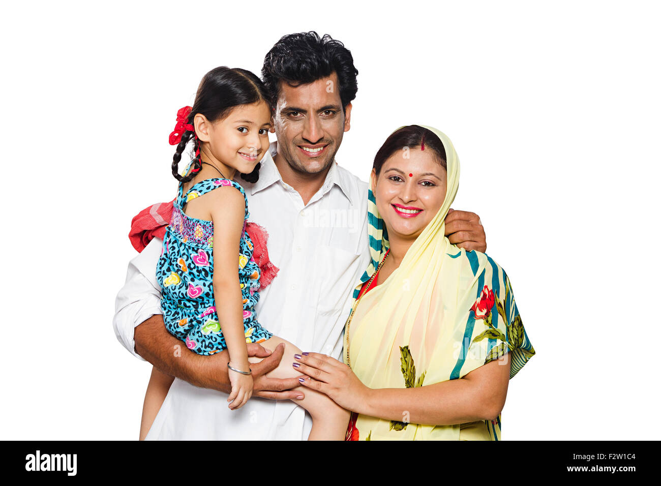 3 indian Rural farmer Parents and daughter standing Stock Photo - Alamy