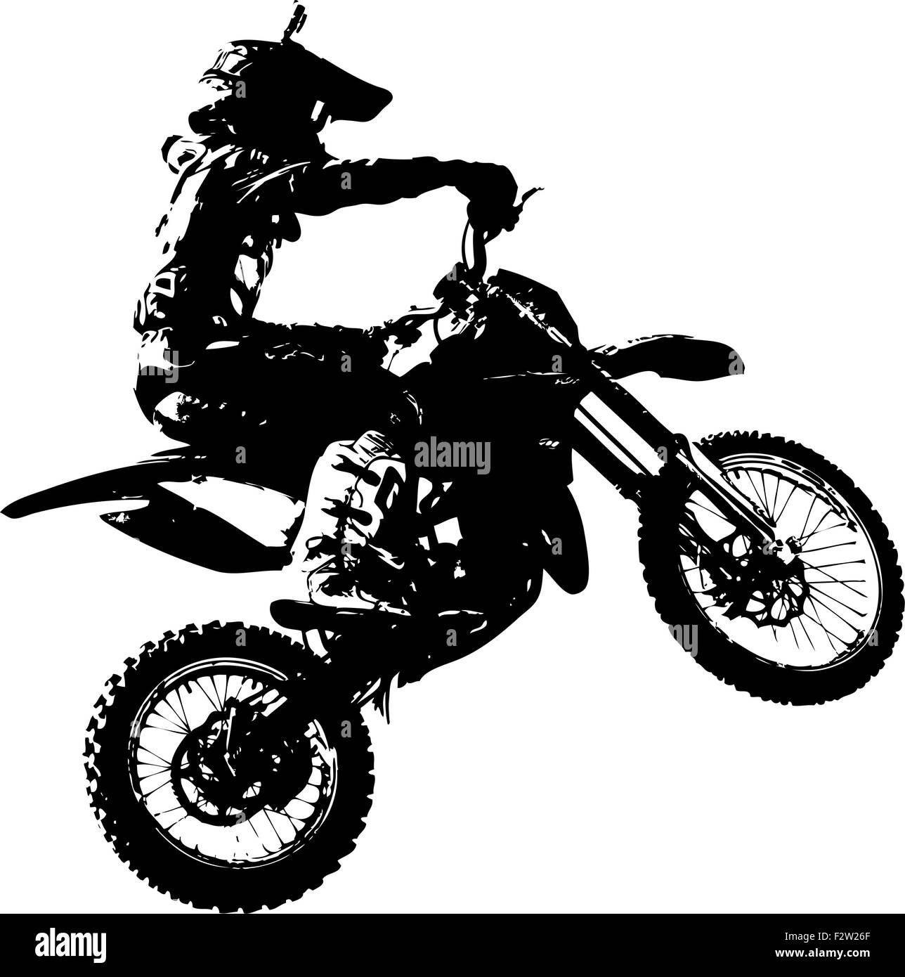 Rider participates motocross championship. Vector illustration Stock ...