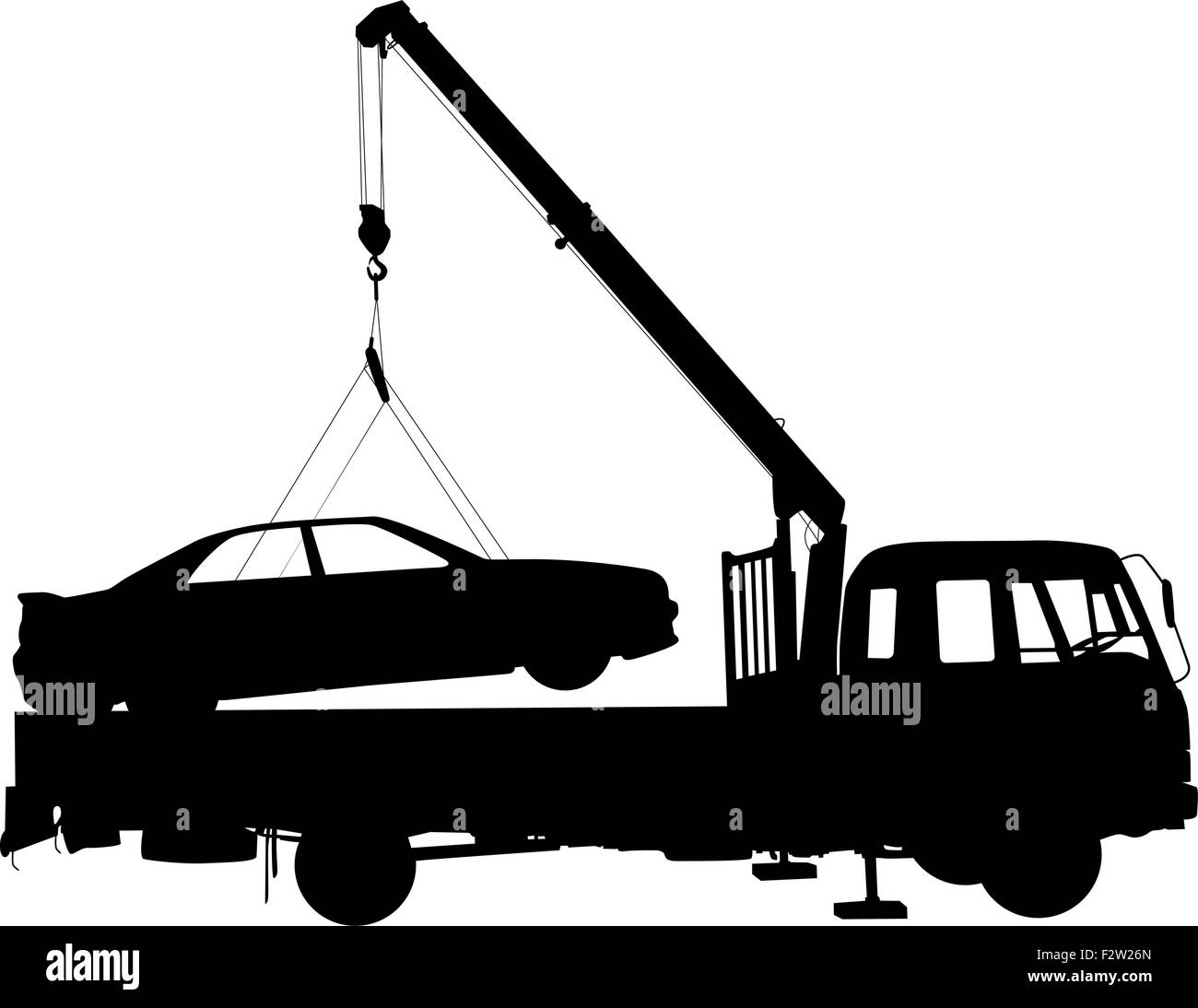 Towing Truck Vector