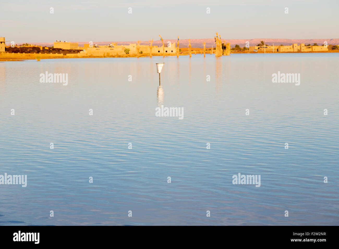 sunshine in the desert of morocco sand and lake dune Stock Photo - Alamy