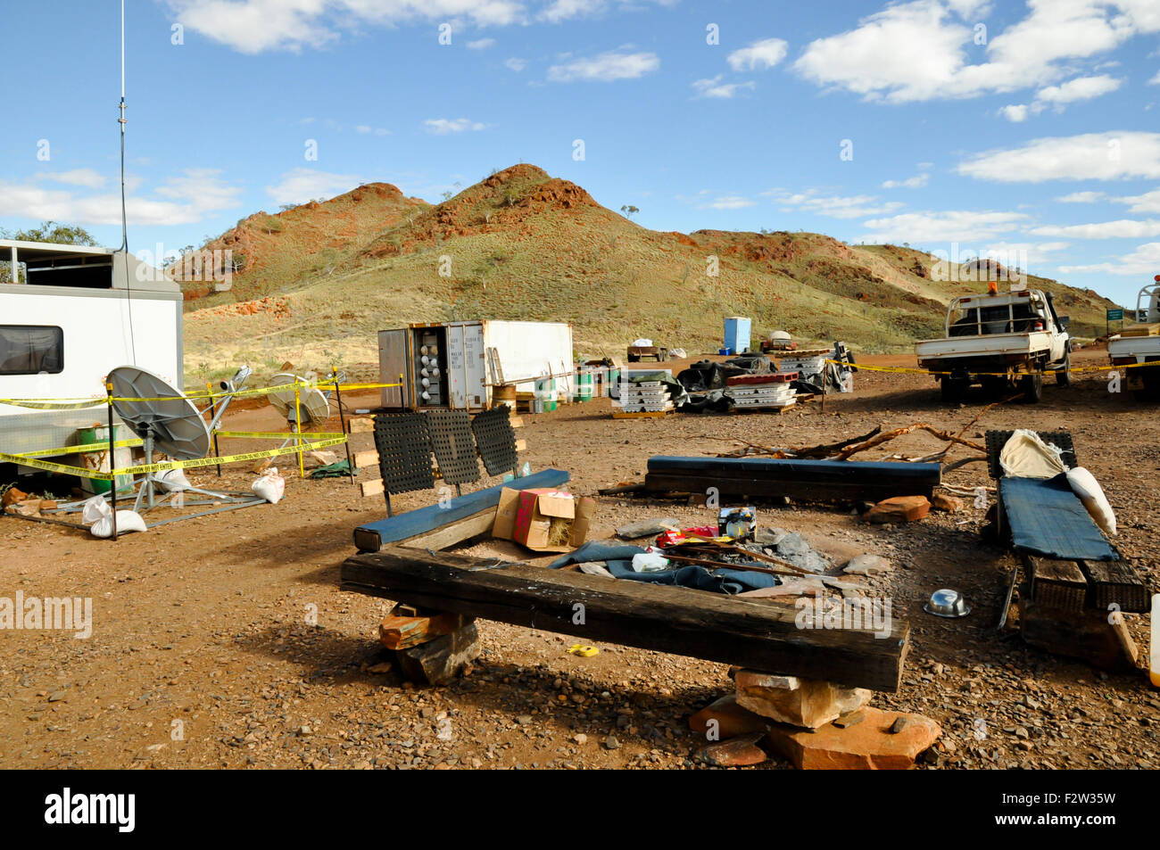 Exploration Mining Camp - Australia Stock Photo - Alamy