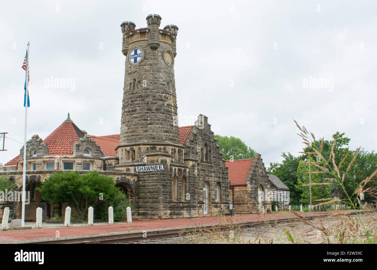 Shawnee Oklahoma OK old historic Train Depot called Santa Fe Depot ...