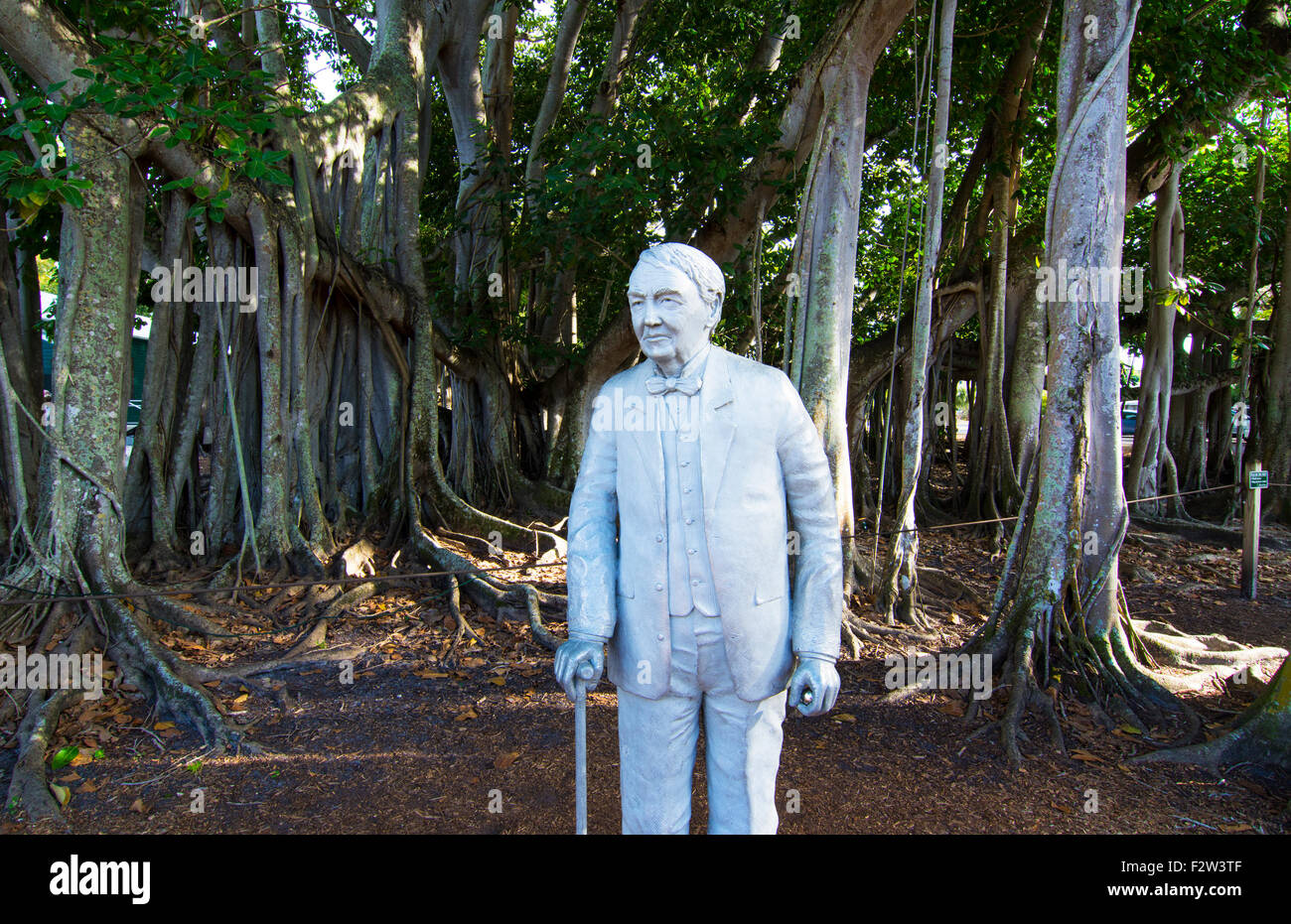 Thomas edison statue florida hi-res stock photography and images - Alamy
