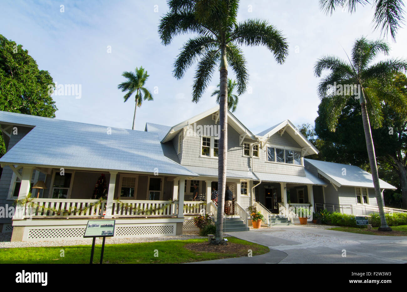 Exterior henry ford house at ft myers florida hi-res stock photography ...
