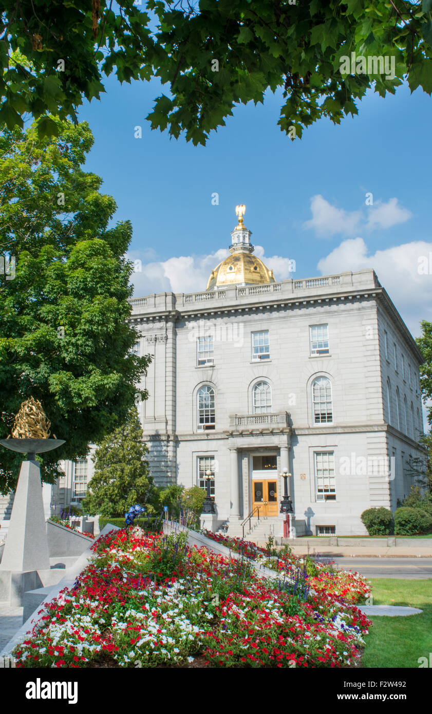 Concord New Hampshire NH downtown city center Capital Building with ...