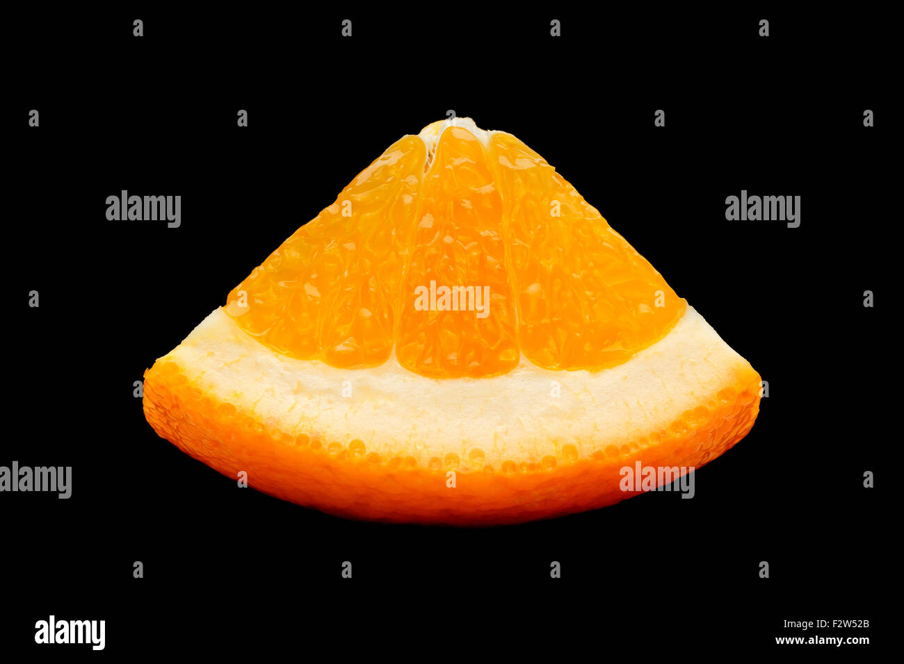 Citrus fruit part isolated isolated on black background Stock Photo - Alamy