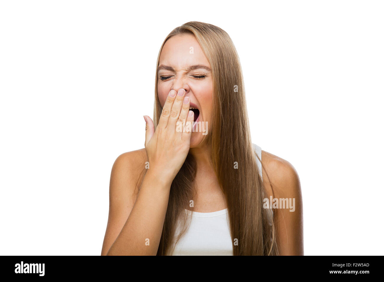 Yawning woman hi-res stock photography and images - Alamy