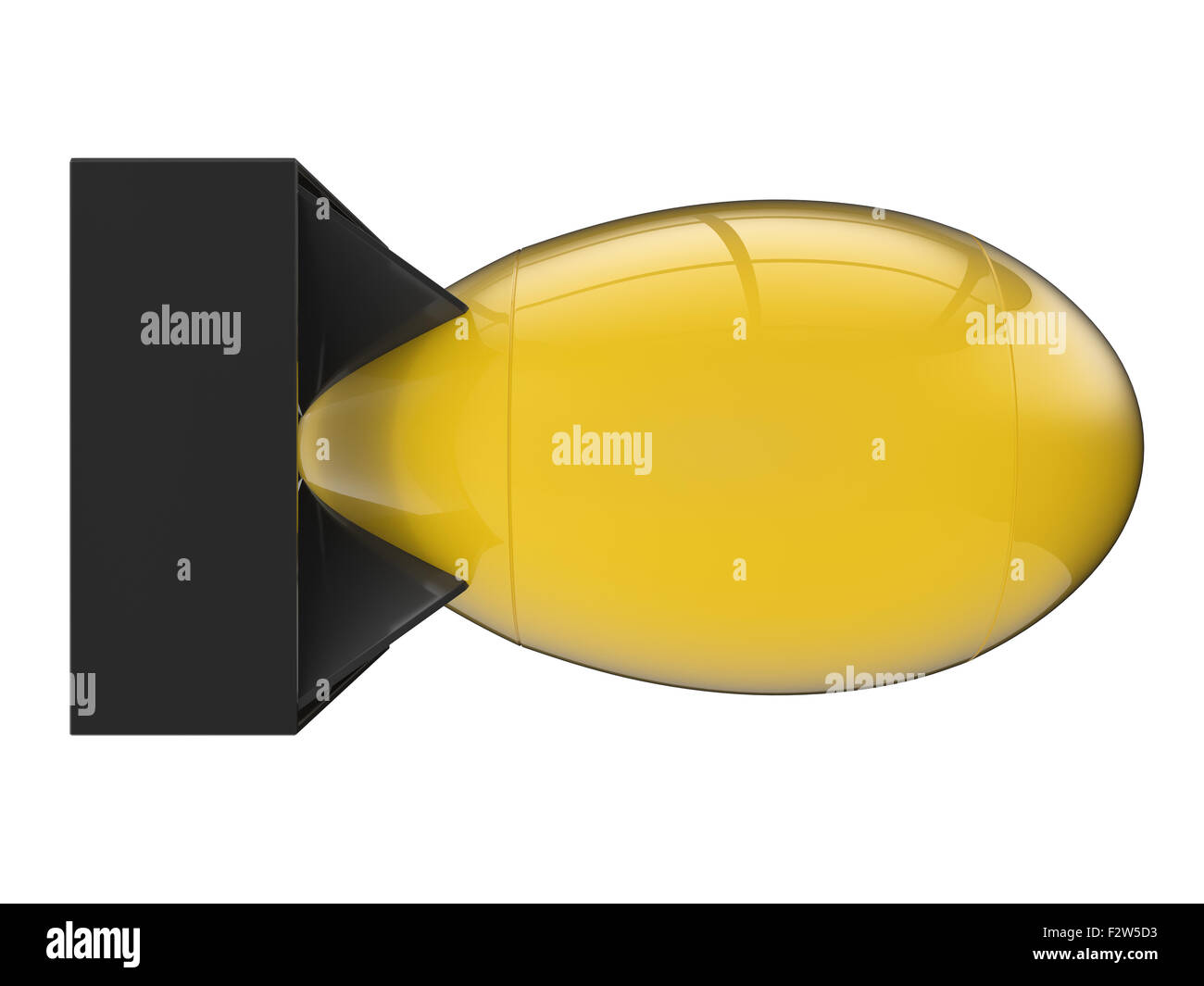 Stylized nuclear bomb symbol isolated on a white background Stock Photo ...