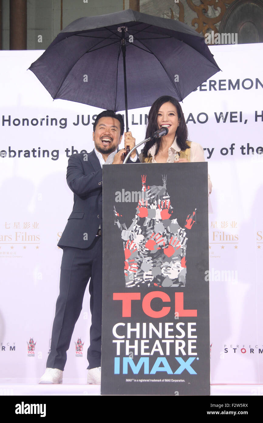 TCL Chinese Theatre IMAX hand/footprint ceremony honoring Justin Lin ...