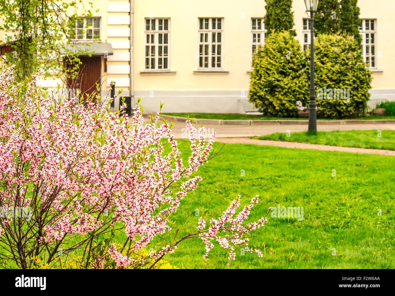 classic architecture with landscape design Stock Photo - Alamy