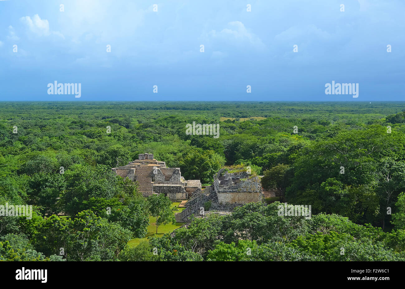 maya ruins in the forest in Mexico Stock Photo - Alamy