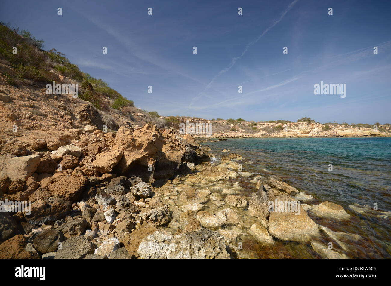 The rocky coastline of Cyprus Stock Photo - Alamy