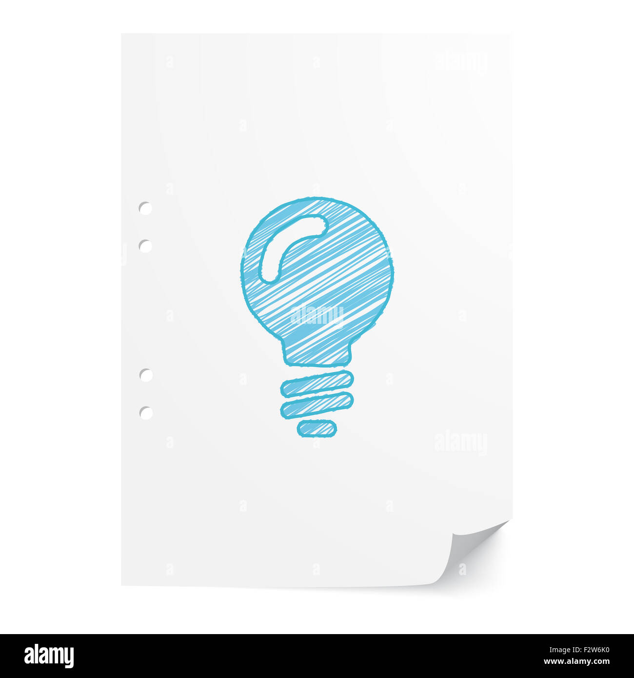 Light bulb illustration on Cut Out Stock Images & Pictures - Alamy