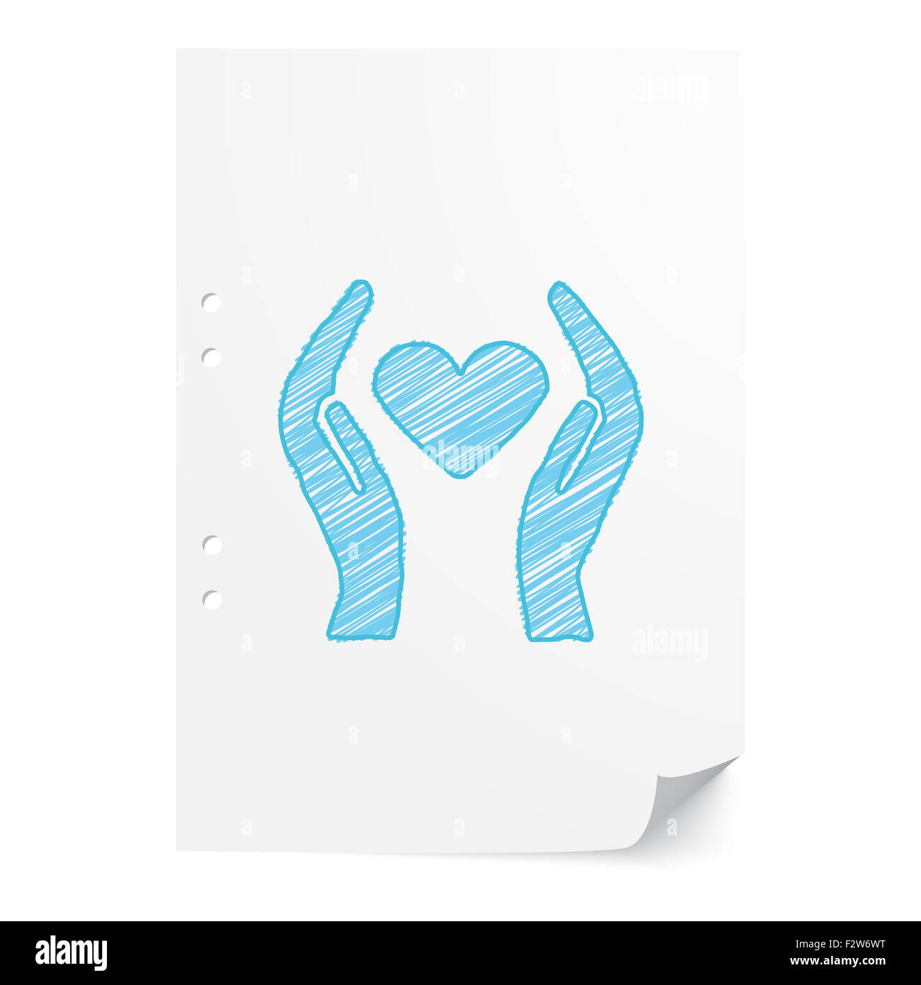 Caring hands illustration hi-res stock photography and images - Alamy