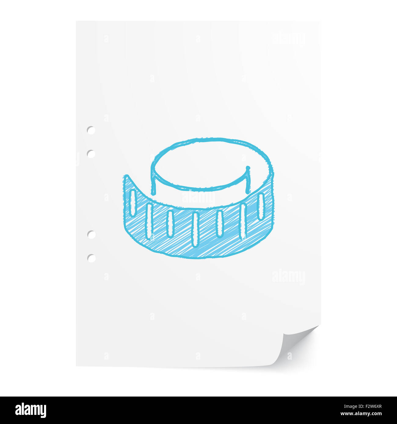 Realistic measuring tape hi-res stock photography and images - Alamy