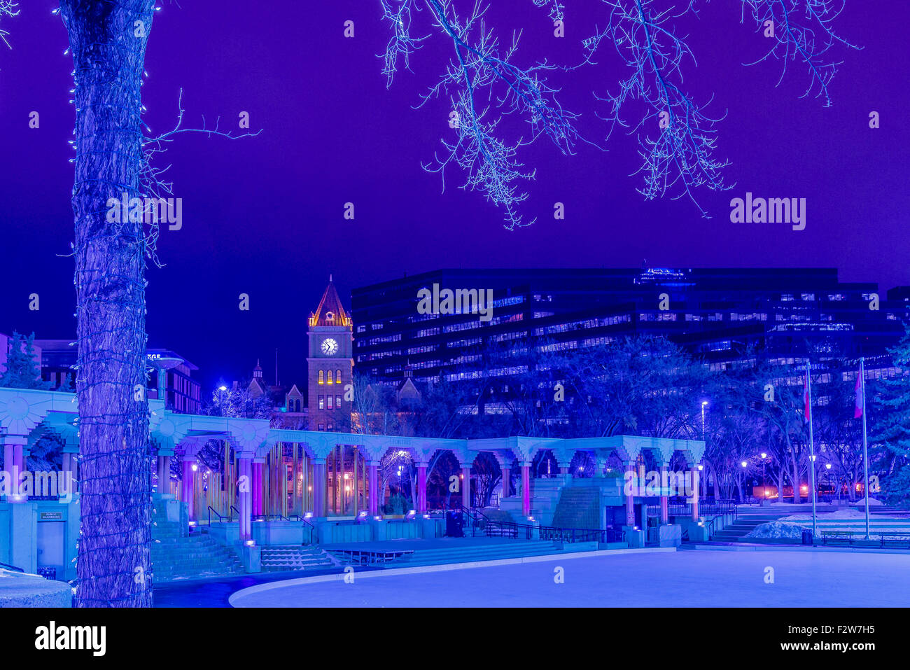 Downtown calgary at night hi-res stock photography and images - Alamy