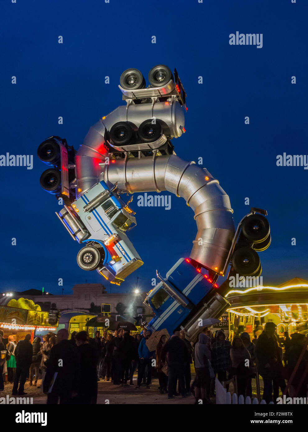 Mike Ross' Big Rig Jig, an installation at Banksy's Dismaland Stock ...
