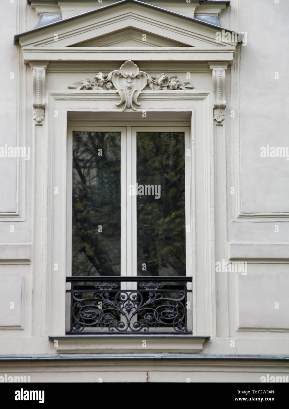 Traditional window from Paris, France Stock Photo - Alamy