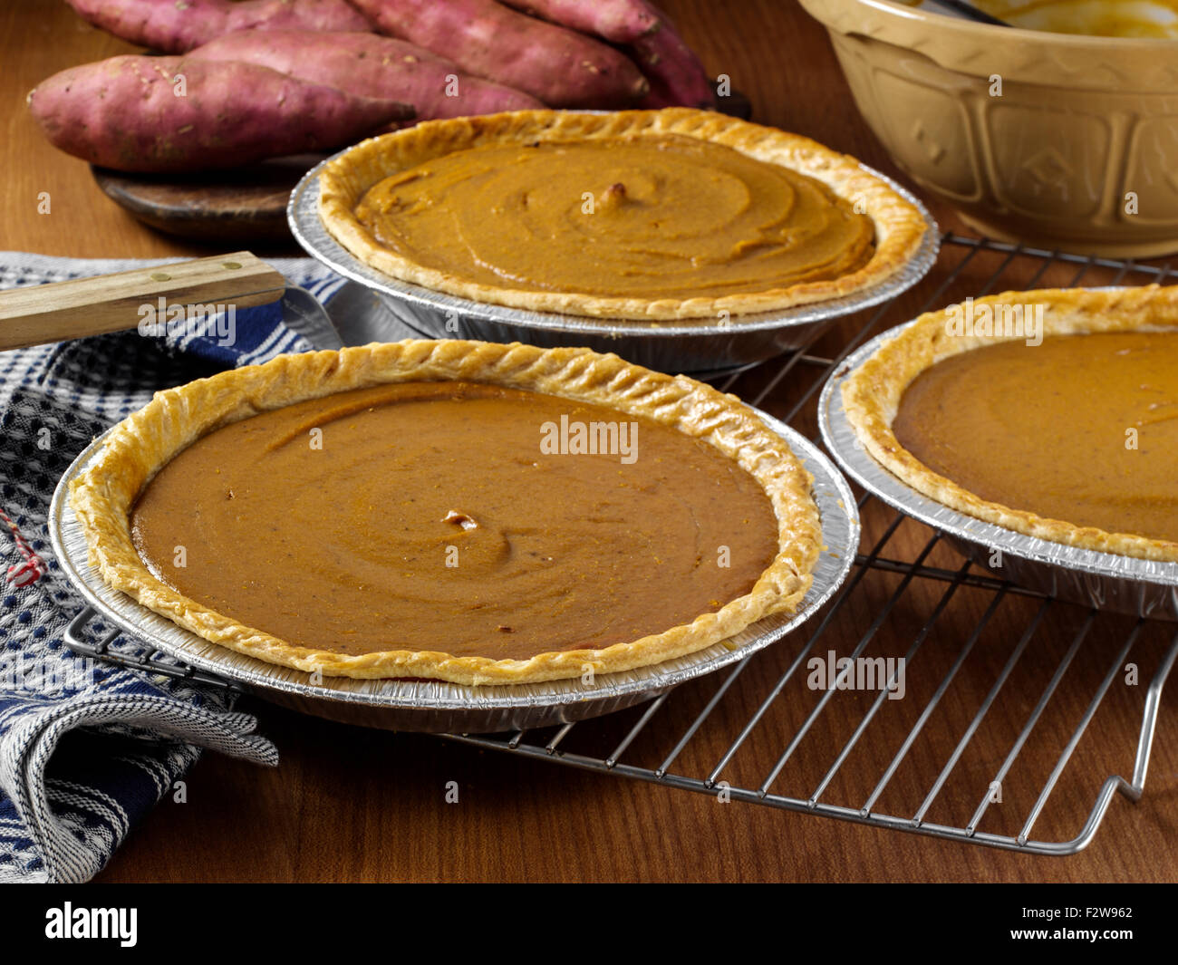 Sweet potato pie Stock Photo - Alamy