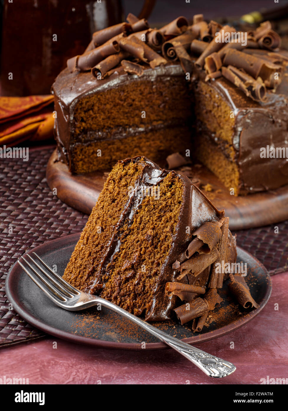 Sucanat fudge cake hi-res stock photography and images - Alamy