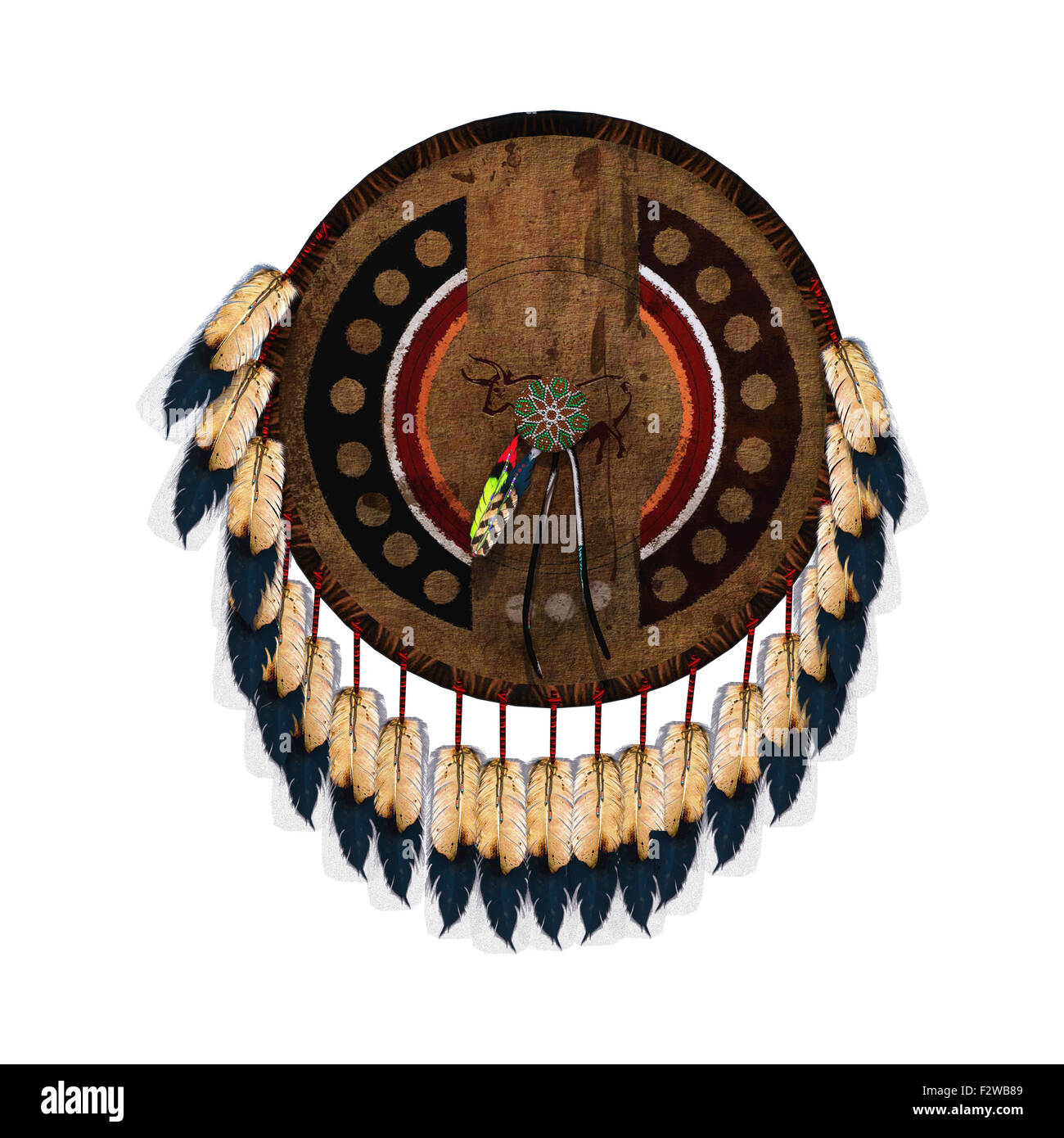 Native american war shield hi-res stock photography and images - Alamy