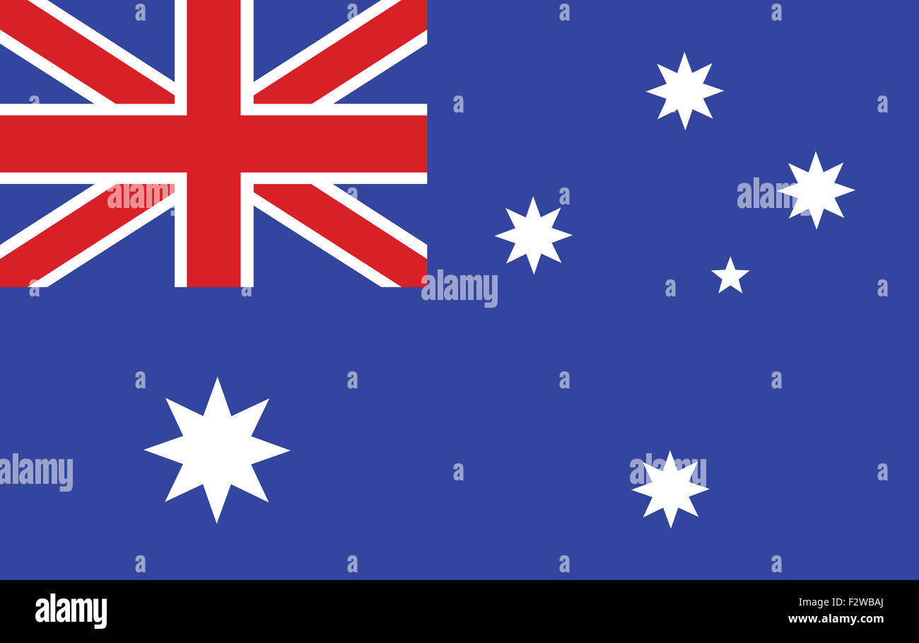 Original and simple Australia flag isolated vector in official colors ...
