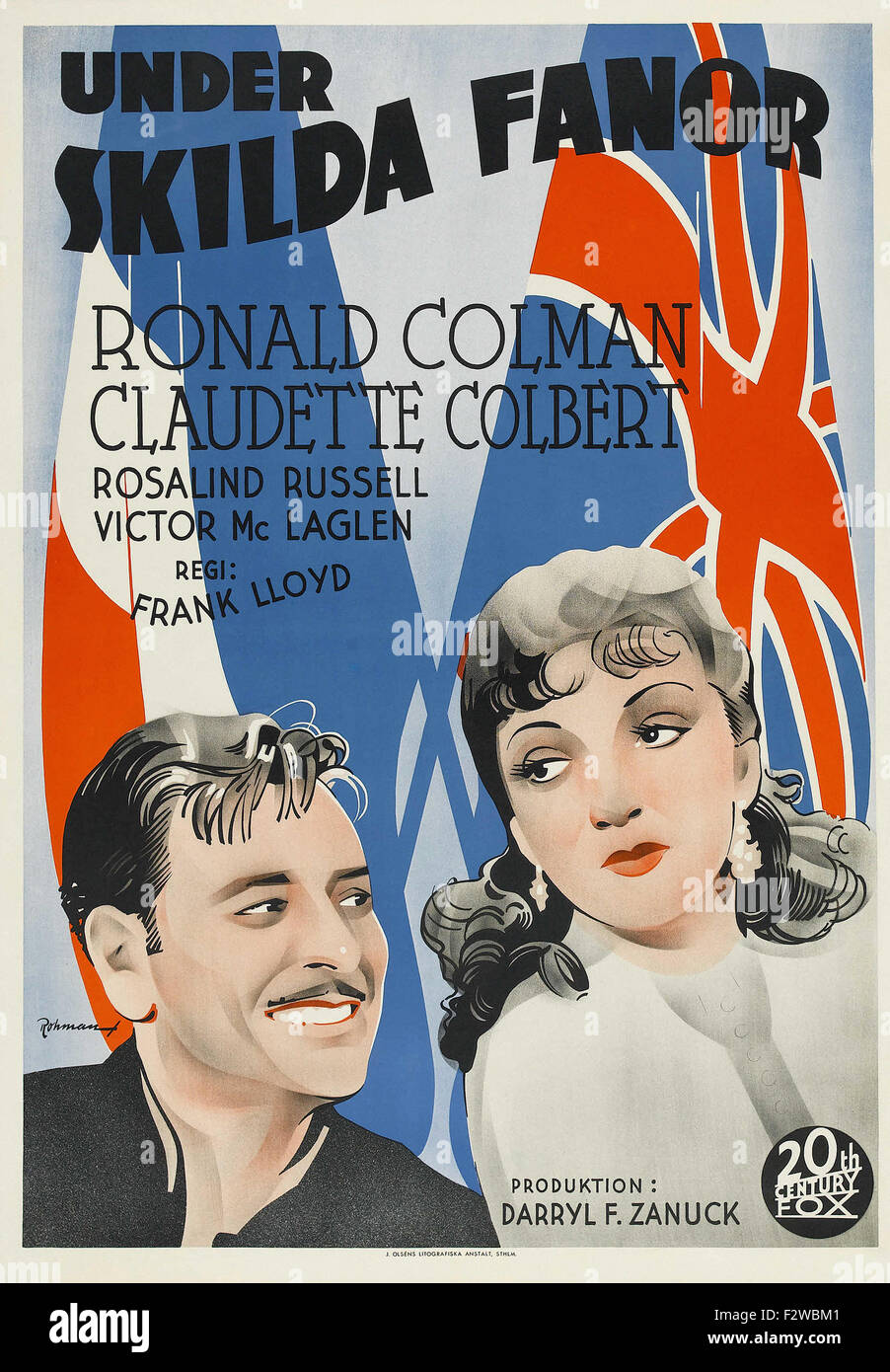 Under Two Flags (1936) - Movie Poster Stock Photo - Alamy