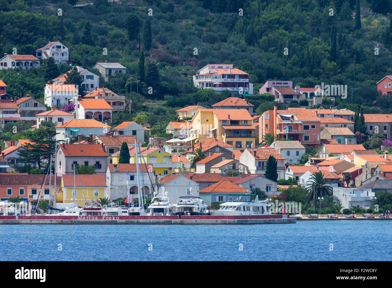 Town of Preko, island Ugljan Stock Photo - Alamy