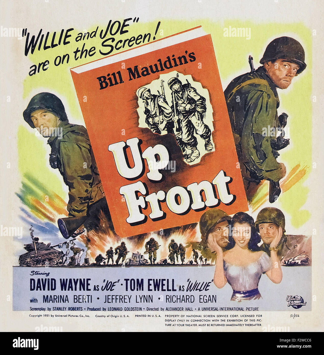 Up Front - Movie Poster Stock Photo - Alamy