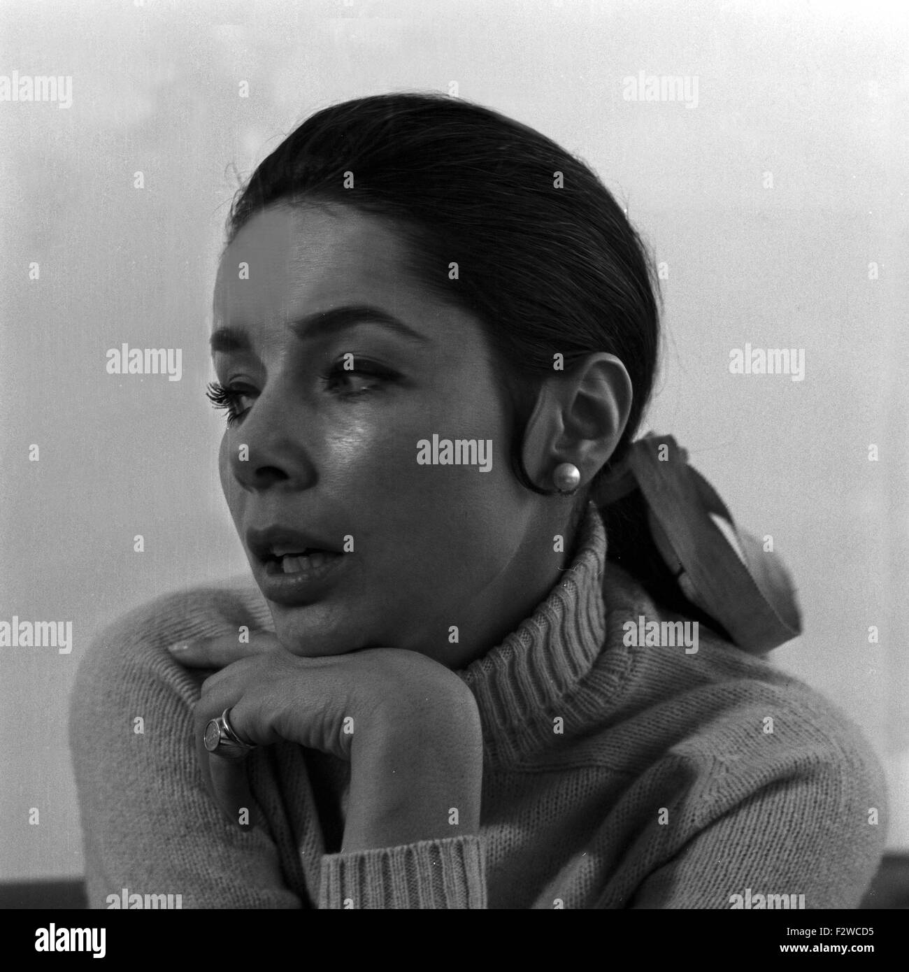 Deutsche Schauspielerin Monika Peitsch, Deutschland 1960er Jahre ...