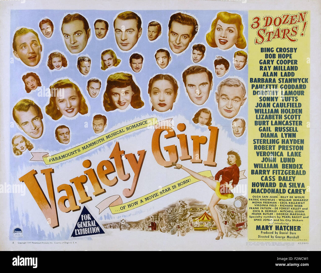Variety Girl - Movie Poster Stock Photo - Alamy