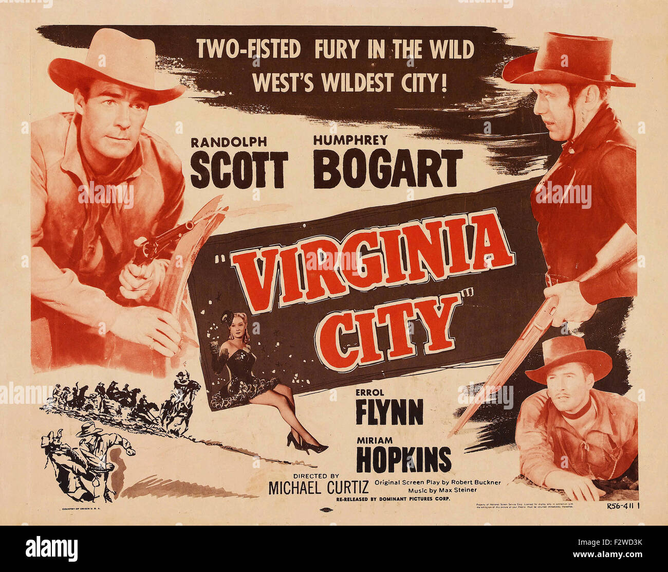 Virginia City - Movie Poster Stock Photo - Alamy
