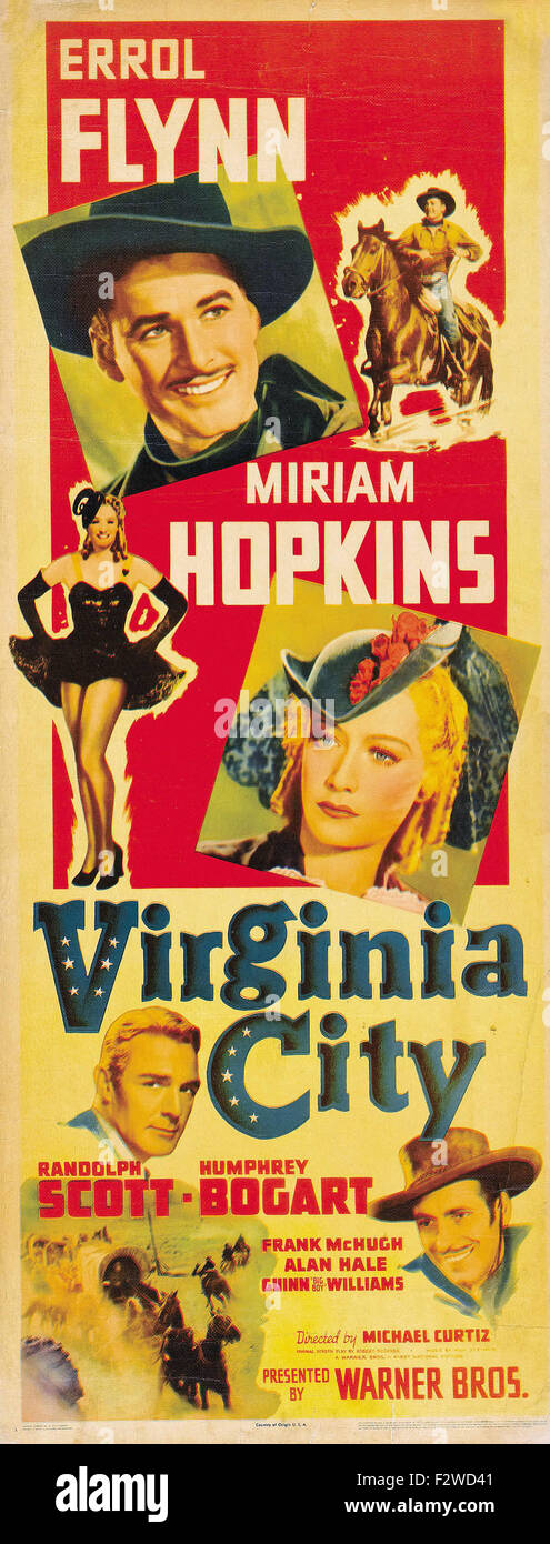 Virginia City - Movie Poster Stock Photo - Alamy