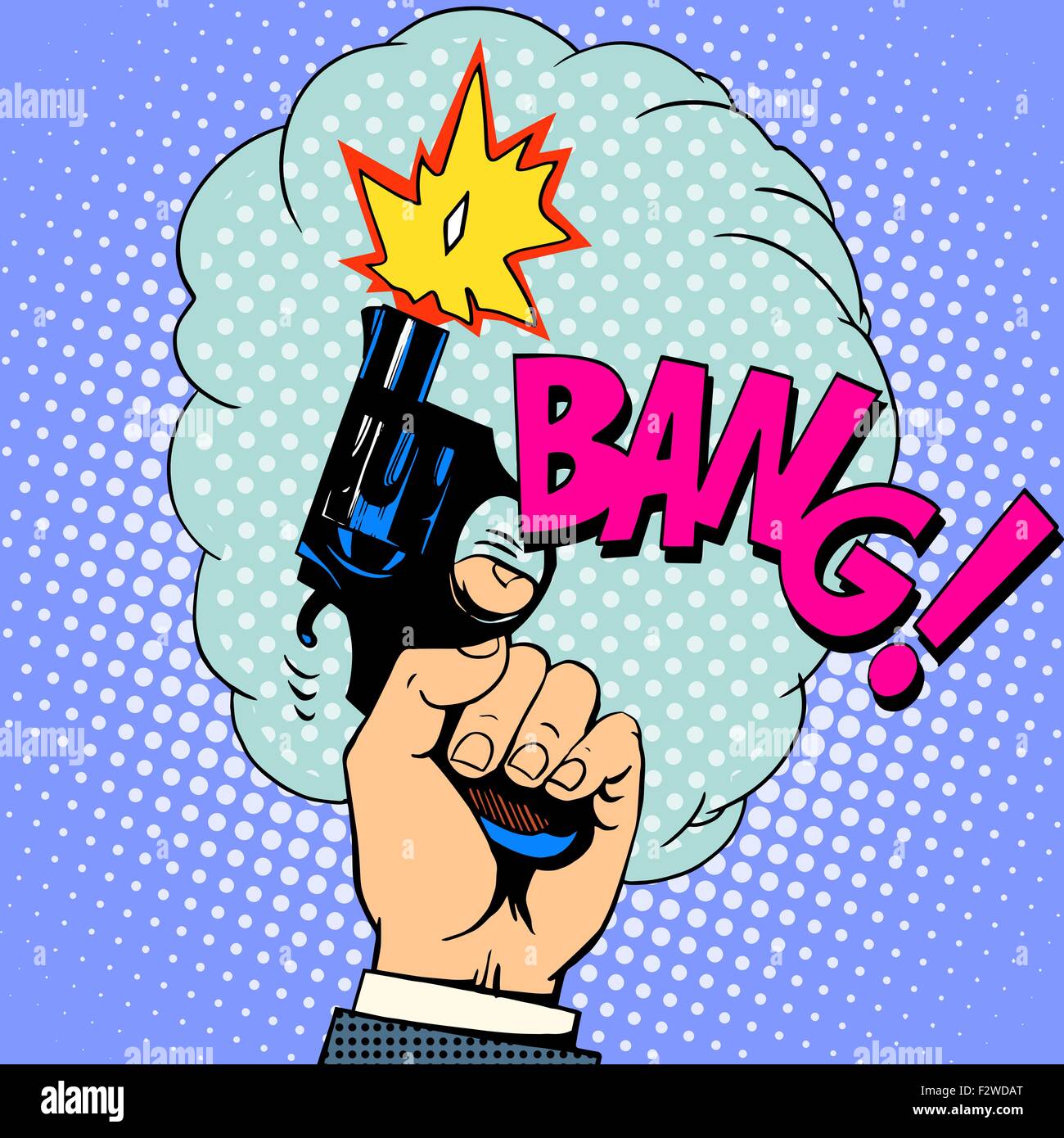 Shot gun bang Stock Vector Image & Art - Alamy