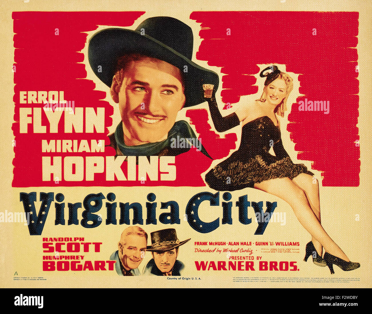Virginia City - Movie Poster Stock Photo - Alamy