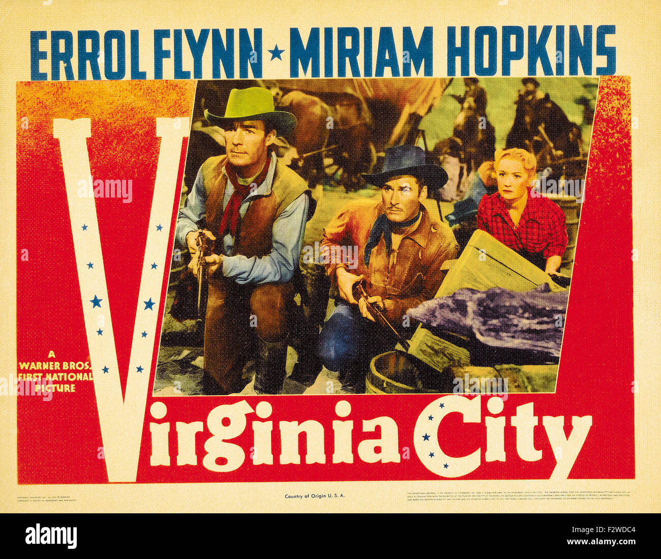 Virginia City - Movie Poster Stock Photo - Alamy