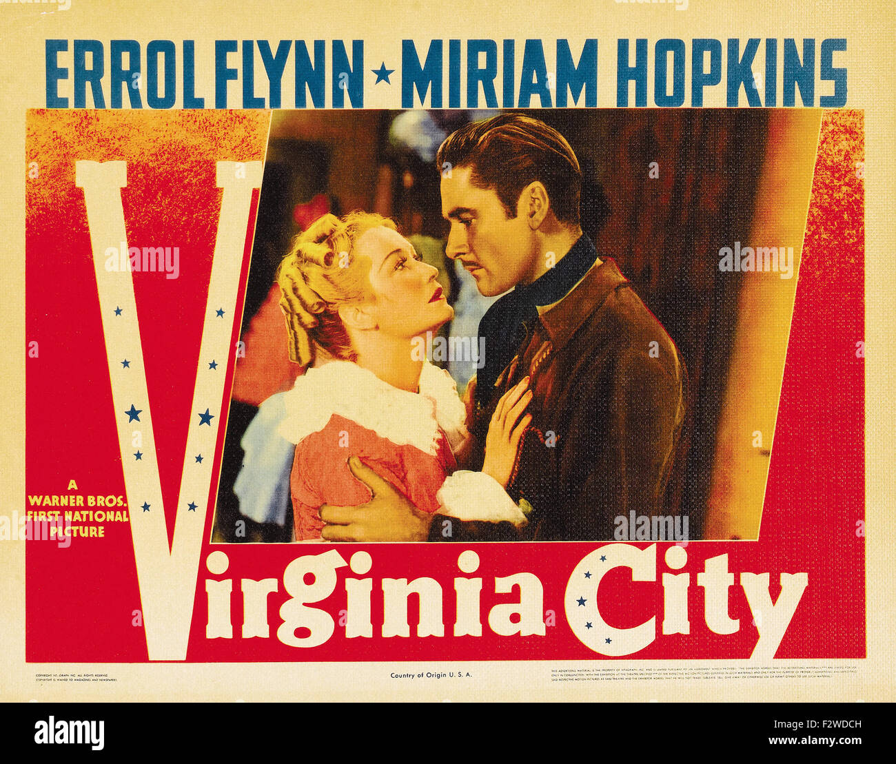 Virginia City - Movie Poster Stock Photo - Alamy