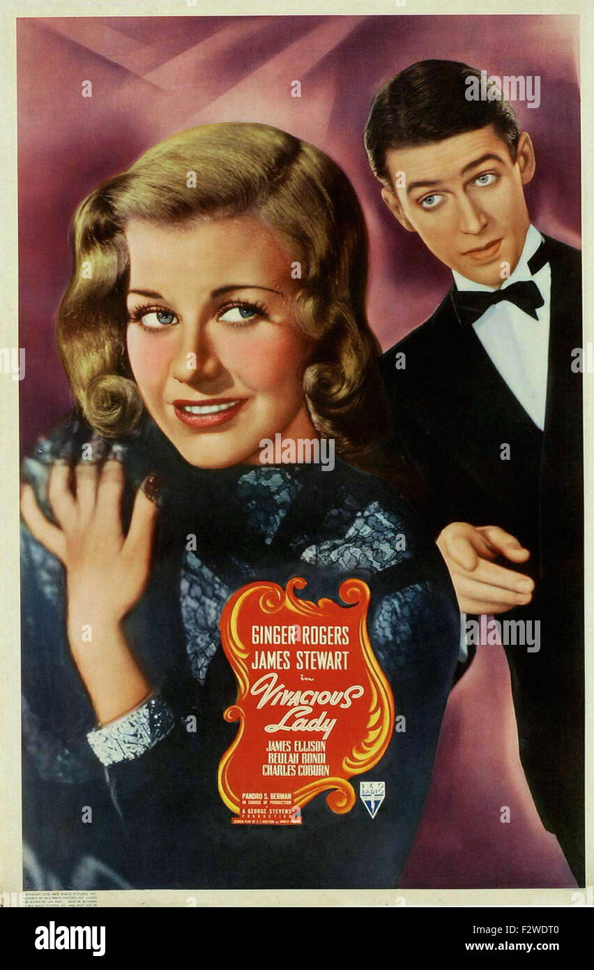 Vivacious Lady - Movie Poster Stock Photo - Alamy