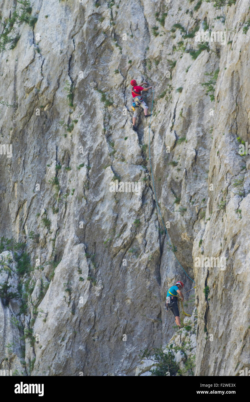 National park Paklenica, most famous place in Croatia for rock climbing ...