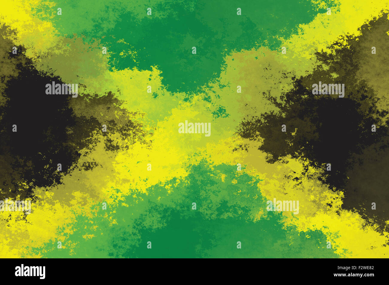 Jamaica flag - grunge design pattern Stock Photo - Alamy